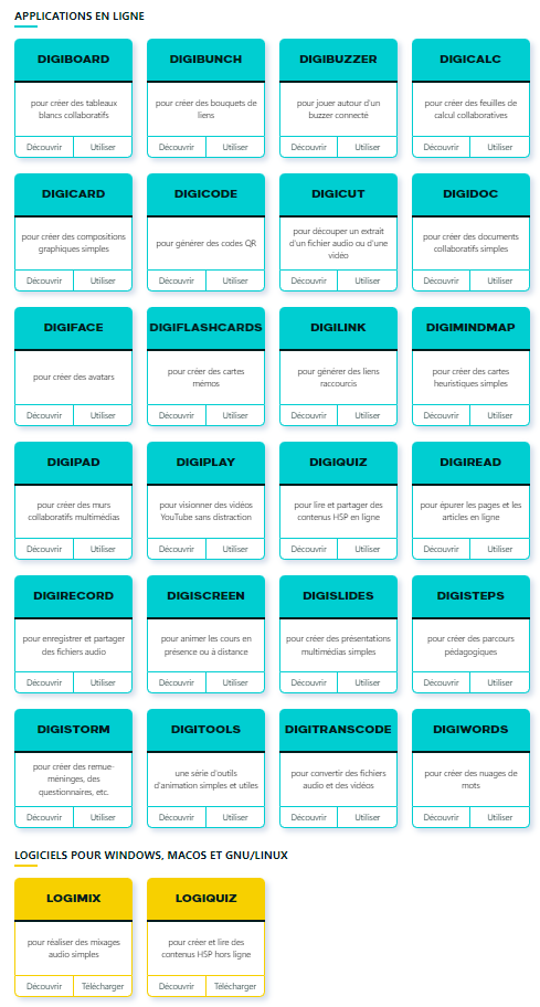 Réaliser et partager des activités H5P sans LMS